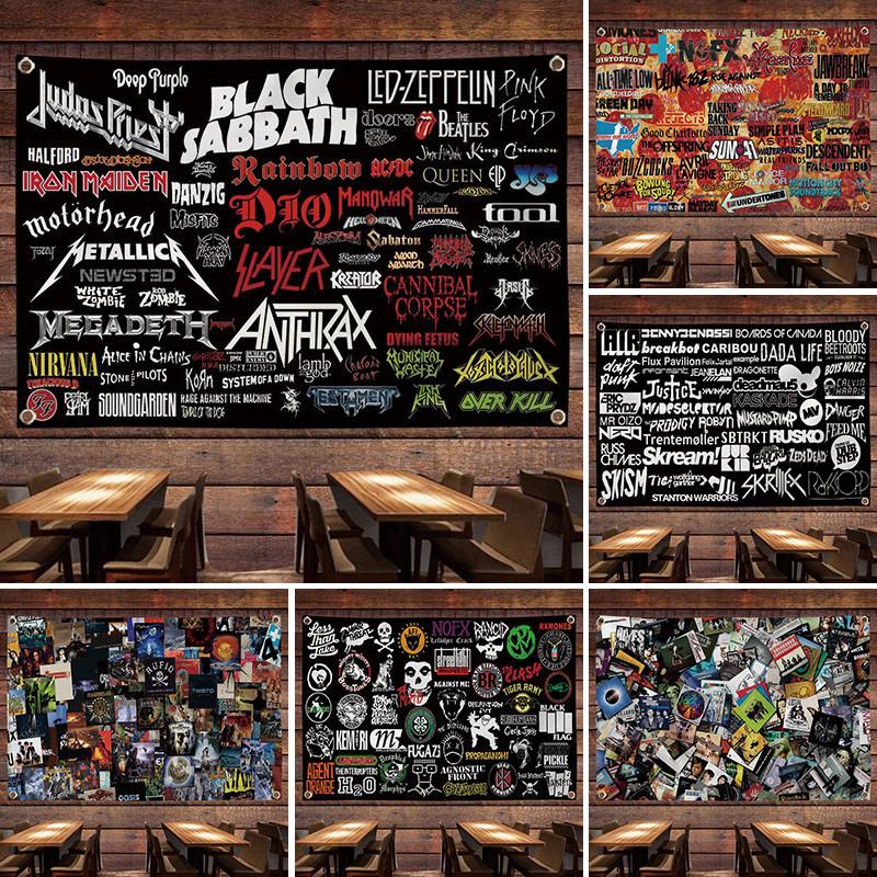 Kain Latar Belakang Muzik Rock, Kain Hiasan, Sesuai untuk Bilik ...
