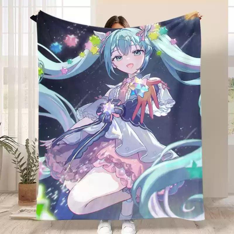 Miku Hatsune Blanket Anime Home Children Bedroom Office Napping ...