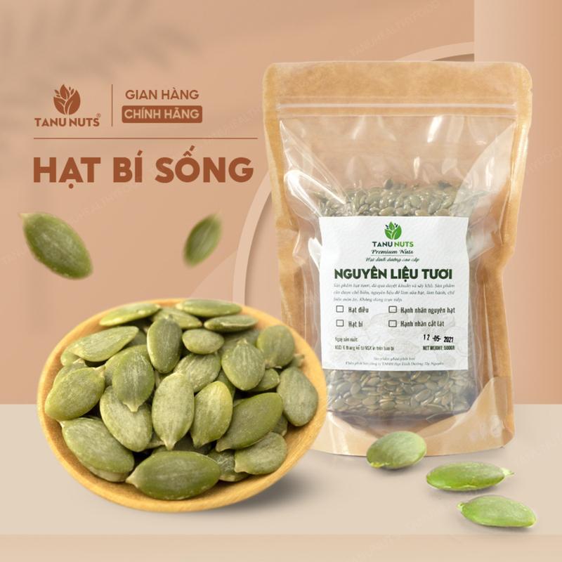 Hạt bí sống TANU NUTS túi 500g, hạt bí xanh tách vỏ Ấn Độ dùng - TikTok Shop Vietnam