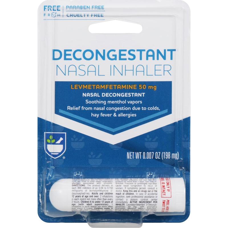 Nasal decongestant inhaler - 0.007 oz | nasal congestion relief ...