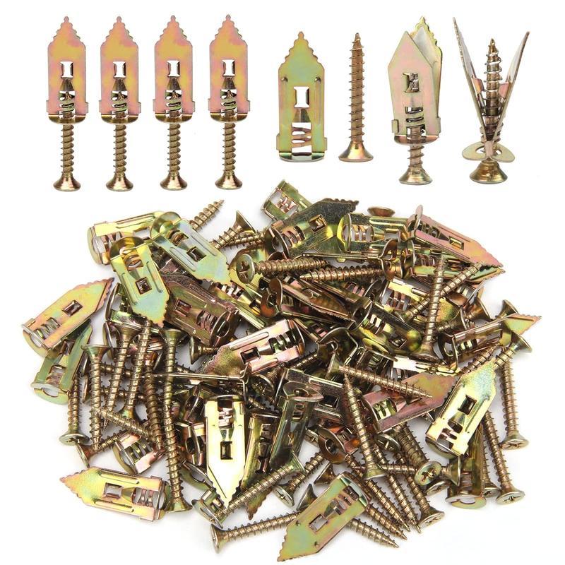100 Pcs Drywall Self Drilling Anchors Screws Drywall (0.47*1.18inch) - TikTok Shop
