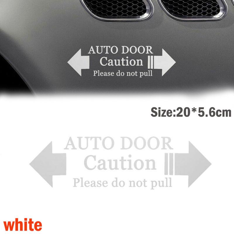 1PC Automatic Auto Door Warning Caution Please Do Not Pull Decal ...