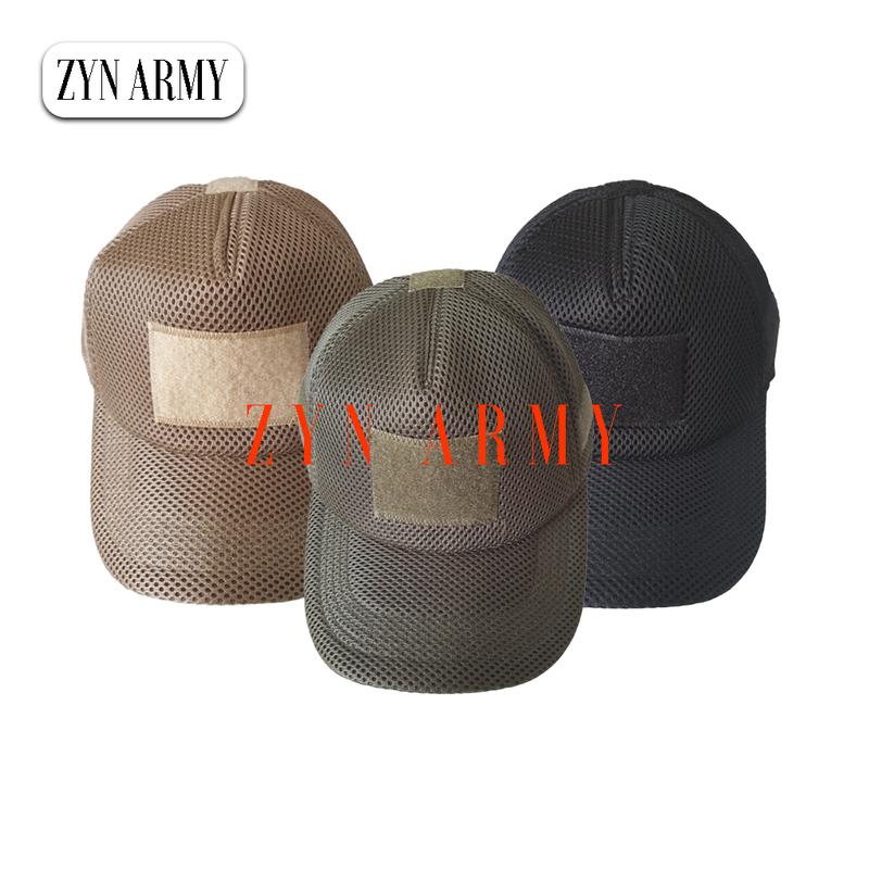 Topi Tactical Velcro Topi Jaring Topi TNI Polisi Hijau Army Hitam ...