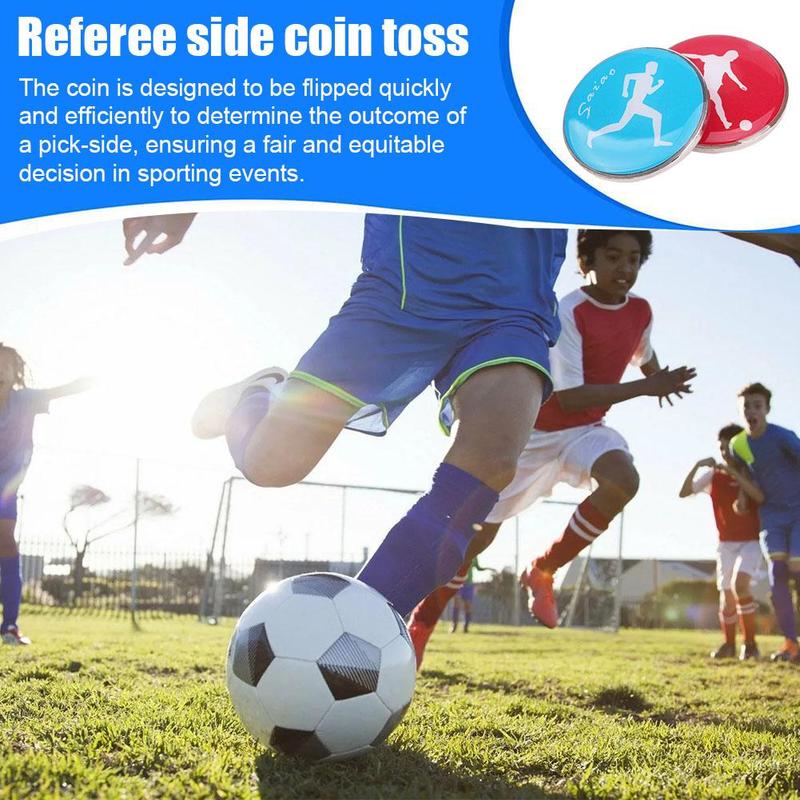 1Pc Sports Football Pattern Pick Edge Referee Side Coin Soccer - TikTok ...