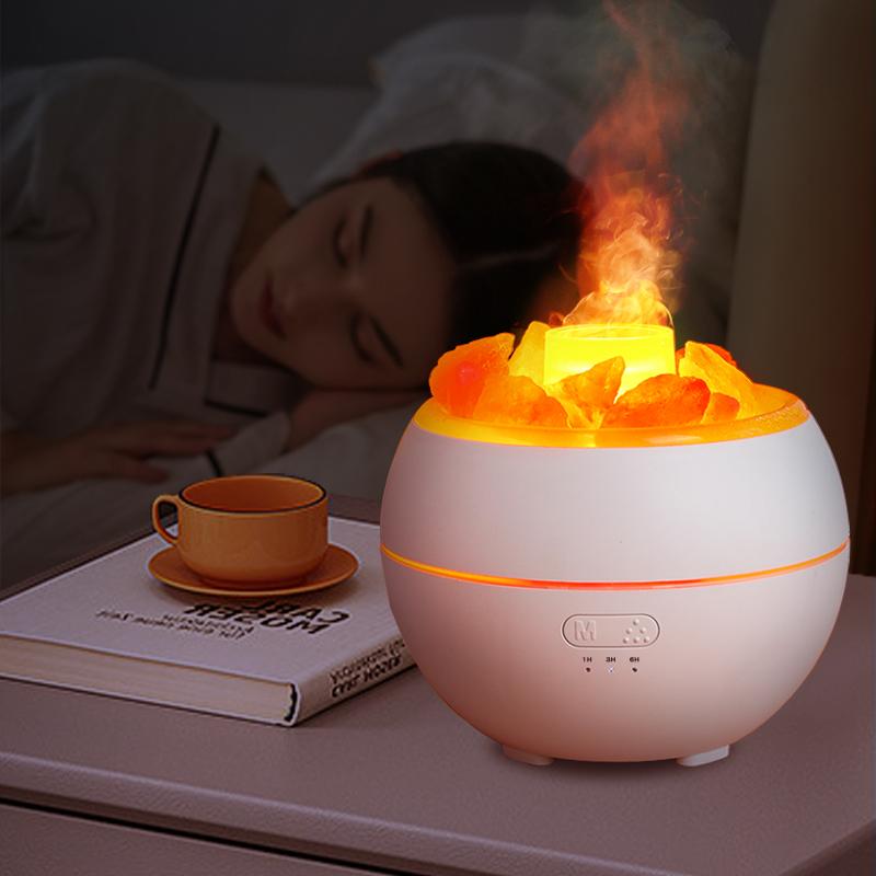 Ultrasonic Salt Lamp Aromatherapy Machine USB Household Silent - TikTok ...
