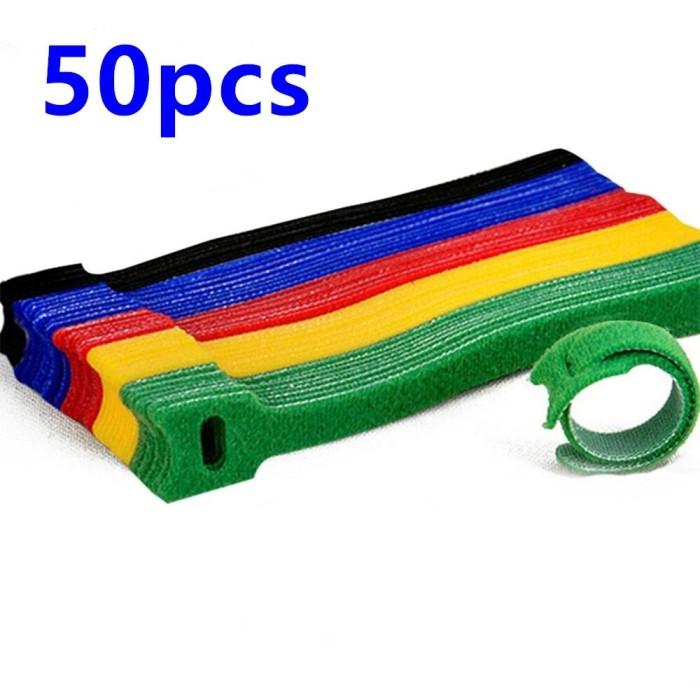 Jual Strap Pengikat Perekat Kabel Velkro Desk Management Serbaguna ...
