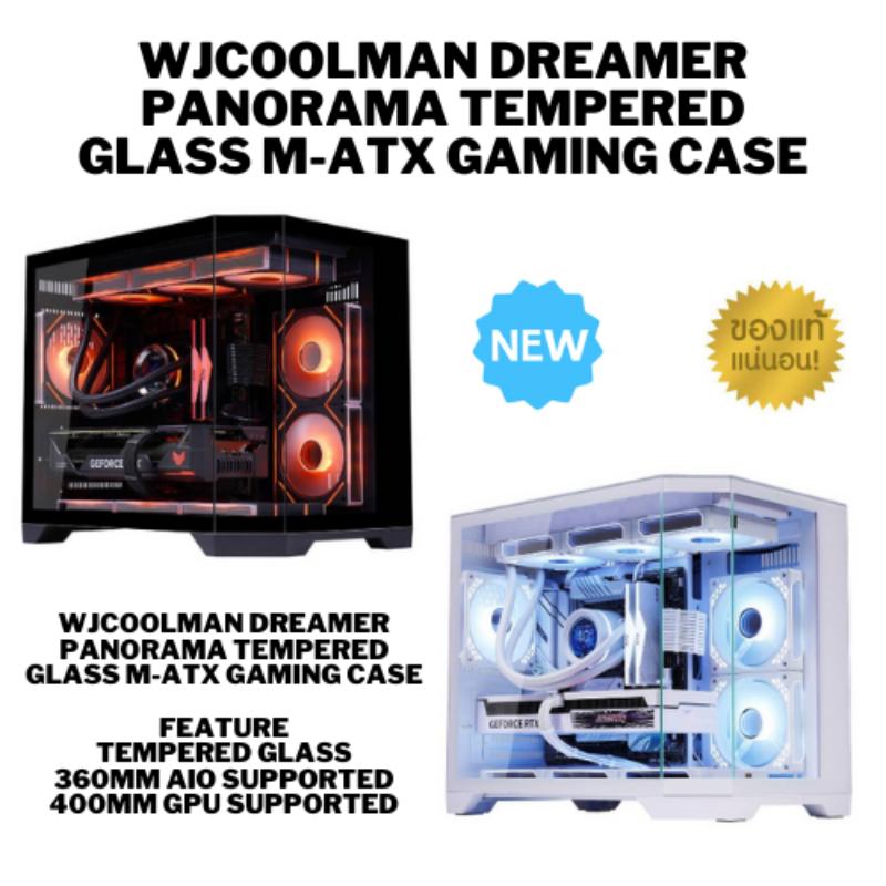 สวัสดิการสด WJCOOLMAN Dreamer Panorama Tempered Glass M-ATX GAMING ...