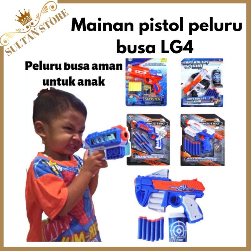 Mainan anak peluru busa LG 4 Tembak Toy - Shop | Tokopedia