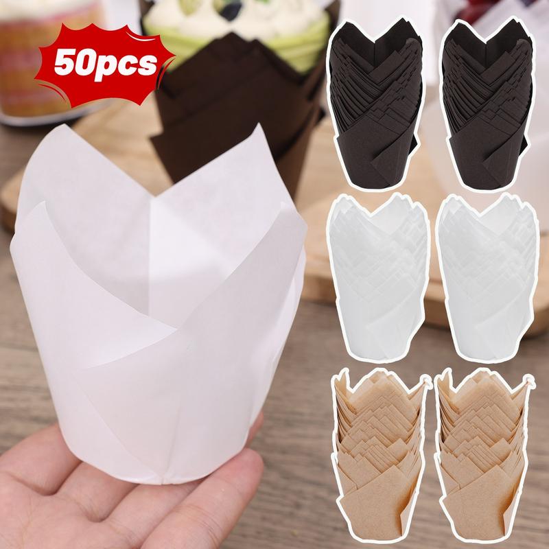 Pelapik Kek Cawan Pembakar, 50pcs, Pelbagai Warna, Sesuai untuk ...
