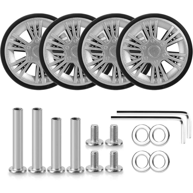 4Pcs 2.17in/55mm Replacement Luggage Wheels 360 Spinner Repair Set ...