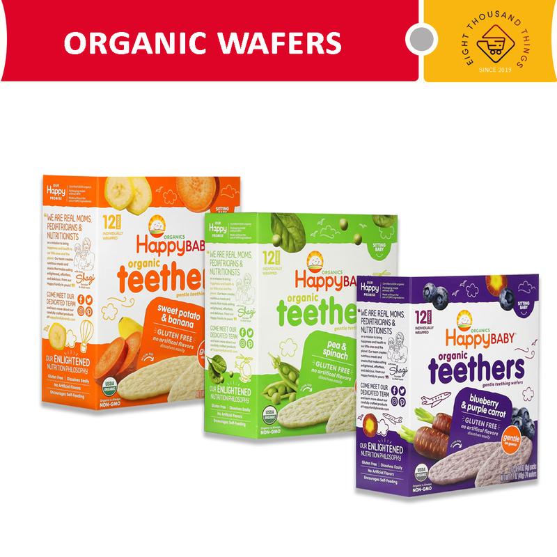 Happy Baby Organic Teethers, Gentle Teething Wafers, 12 Count - TikTok ...