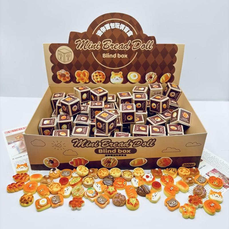 New Mini Bread Dessert Doll Blind Box Micro Simulation Food Play ...
