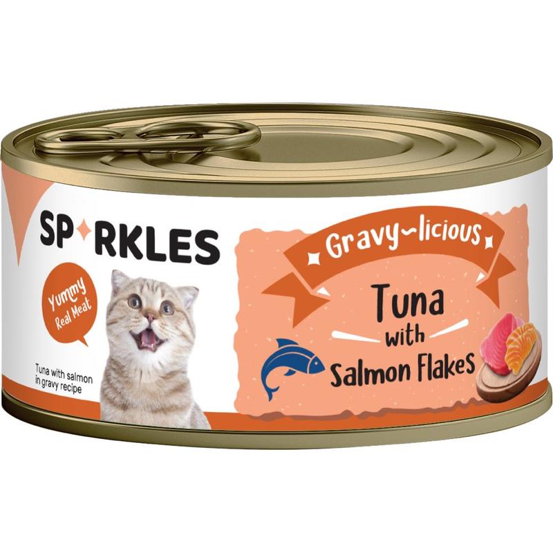 Sparkles Gravy-licious Tuna With Salmon Flakes Canned Cat Food - TikTok ...