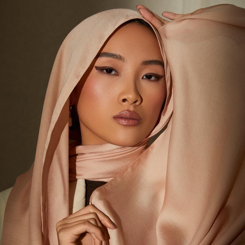 Pashmina Kaos Oman Breathable Muslim Kerudung pashmina voal - TikTok ...