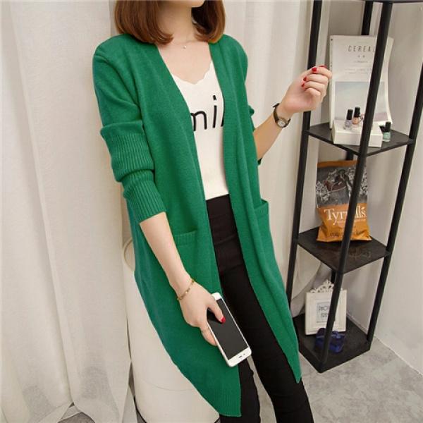 Kot Sweater, Panjang Setengah, Pakaian Wanita Baru Musim Bunga - TikTok ...