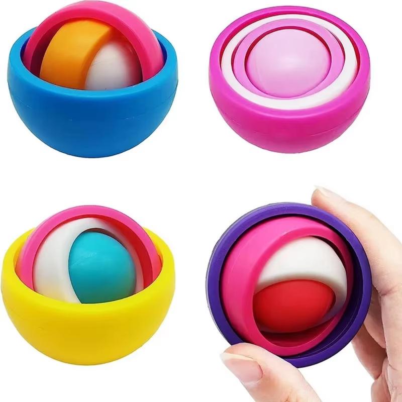 Gyroscope Fidget Toys Funny Infinite Flip 3D Ball Gyroscope Fidget ...