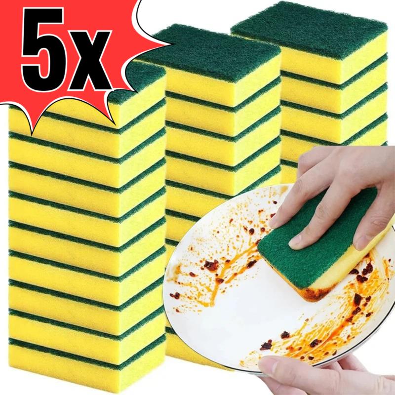 Span Basuh Pinggan Dua Sisi, 5 Keping, Pelbagai Guna, Pembersihan ...