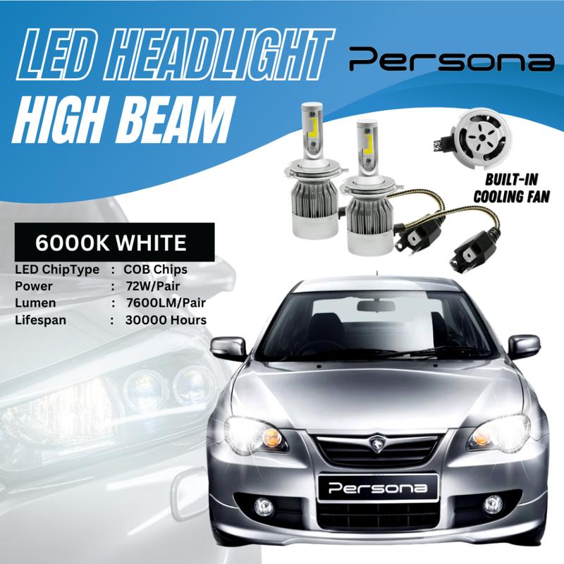2 PROTON PERSONA High Beam Headlight Head Lamp Light LED Bul - TikTok ...