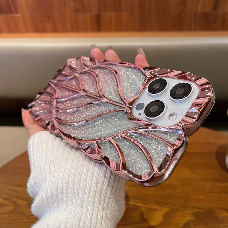 Sarung Telefon Daun Berkilauan 3D, Reka Bentuk Mewah, Liputa - TikTok ...