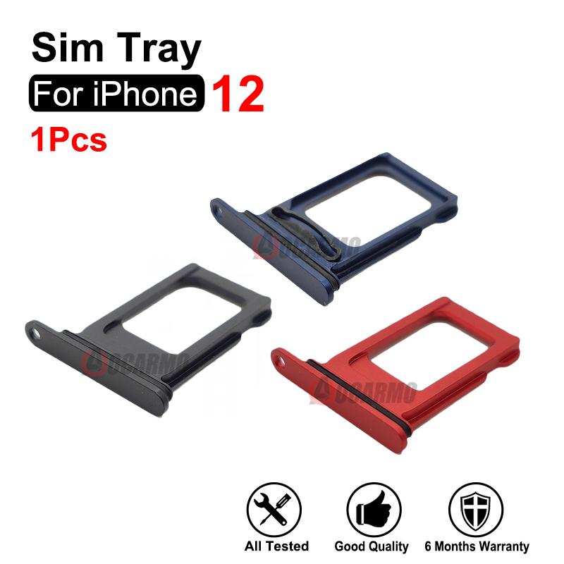 Dual SIM Tray For iPhone 12 Single SIM Card Slot Replacement Part ...