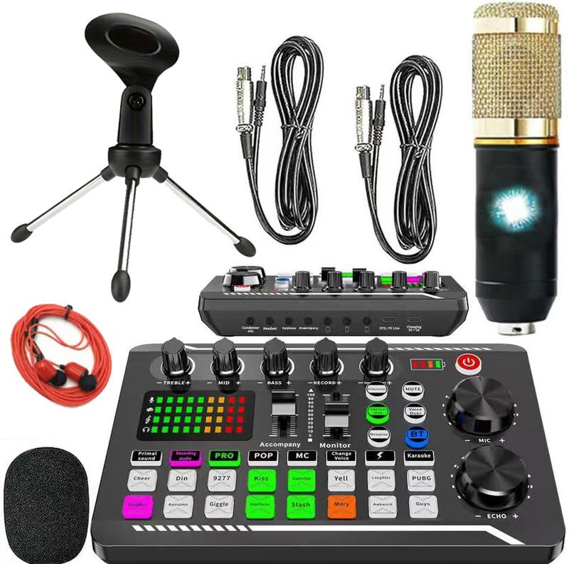 F998 Live Broadcast Device, Wireless LiveAudio Equipment,Microphone ...