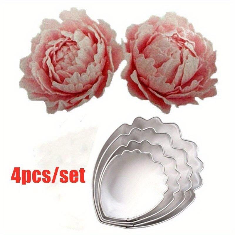 Pemotong Acuan Bunga, 4PCS / Set, Acuan Bunga Peony Fondant, - TikTok ...