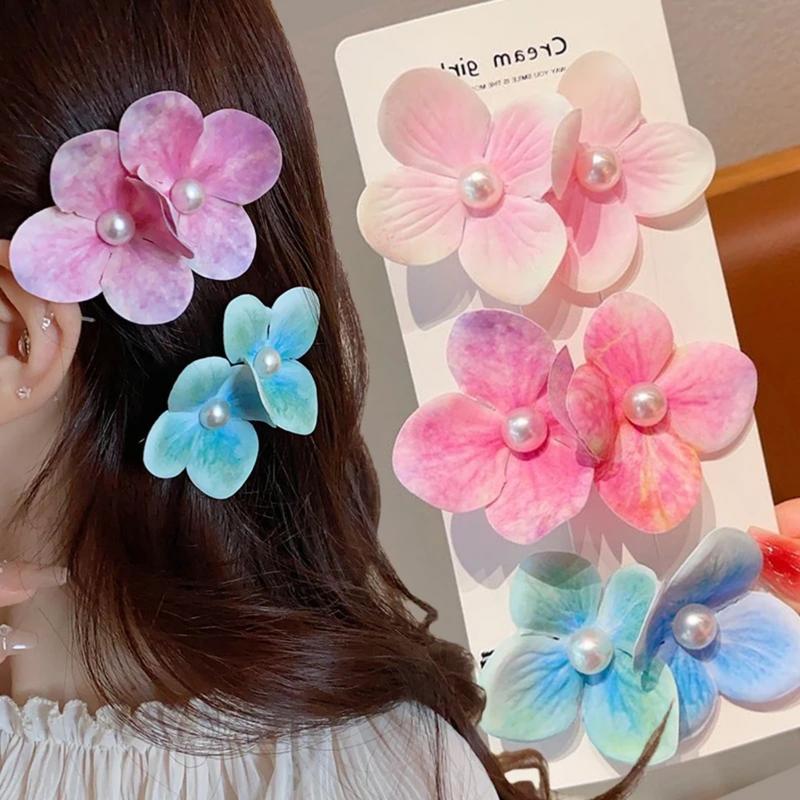 Klip Rambut Bunga Simulasi Mutiara, Gaya Bohemia, Jepit Rambut ...