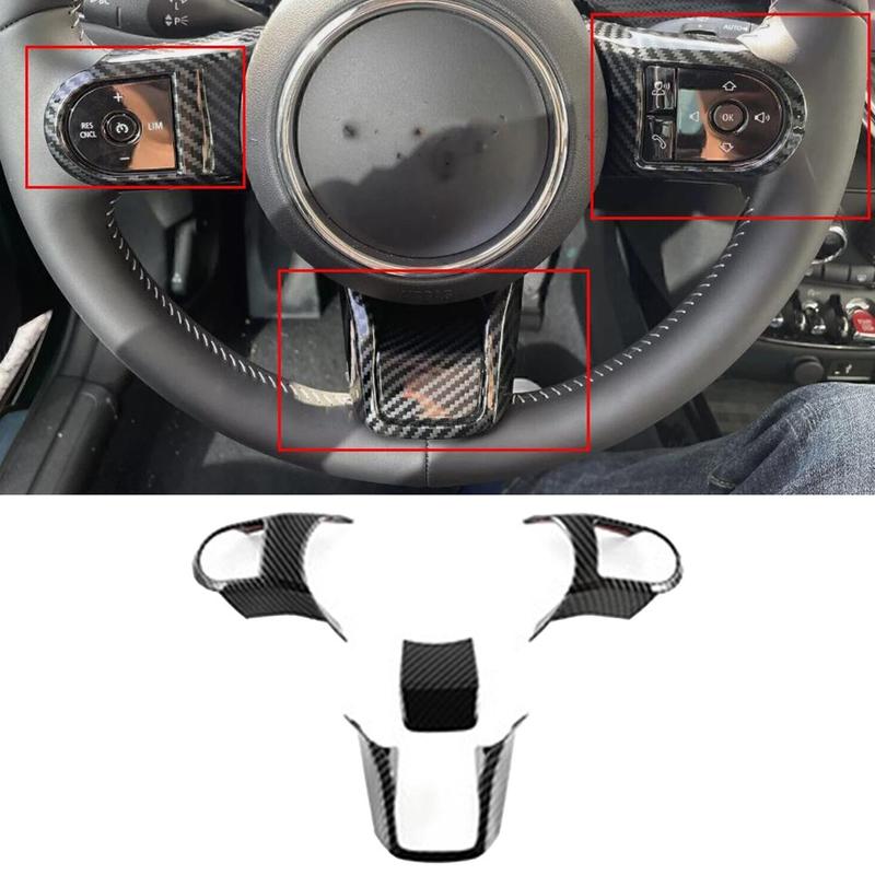 Carbon Fiber Steering Wheel Trims For Mini FOR Cooper F55 F5 - TikTok ...
