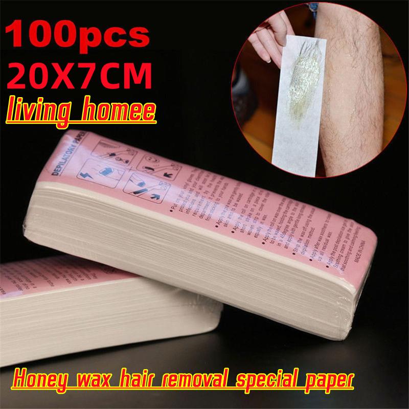 50 Pcs Hair Removal Tool Depilatory Paper Removal Wax Strips - TikTok ...