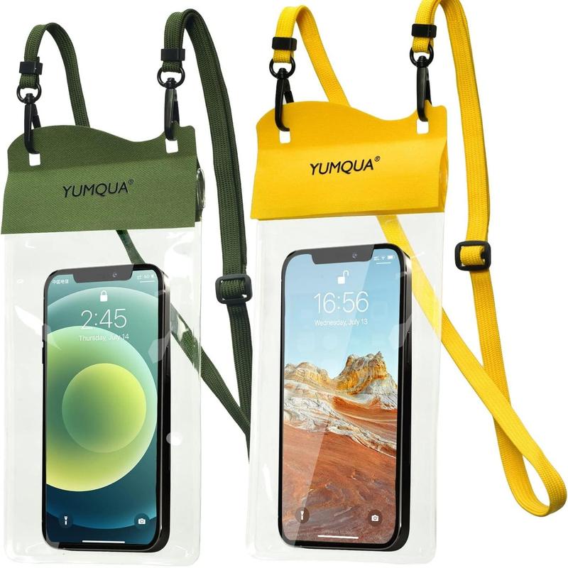 Large Waterproof Phone Pouch 2 Pack, IPX8 Waterproof Cell Phone Case ...