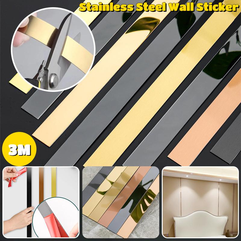 Vixplorn-3 Meter Mirror Stainless Steel Flat Decorative Line - TikTok ...