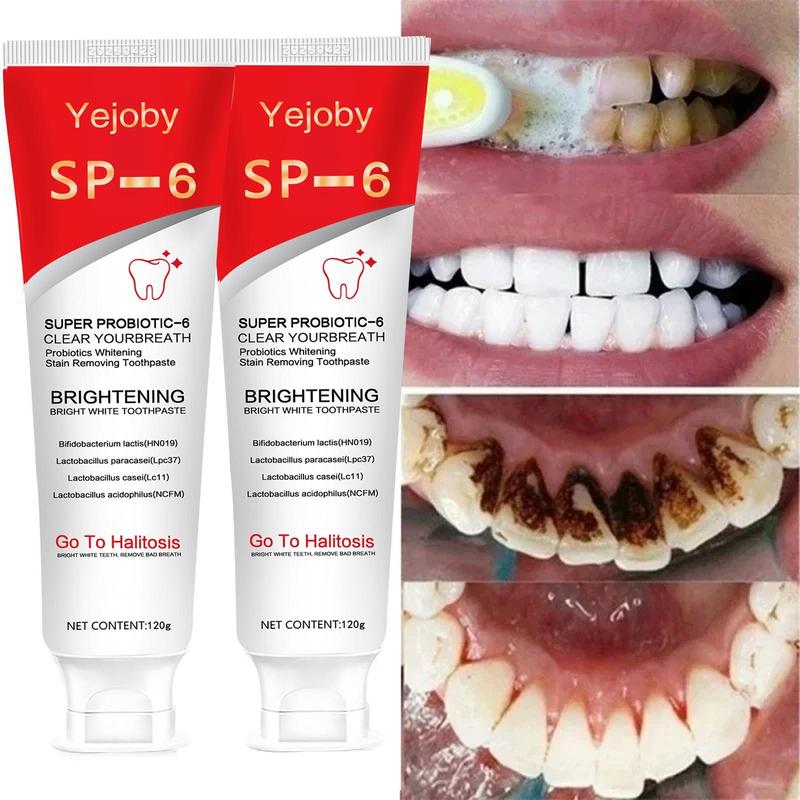 SP-6 [Triple Whitening] SP-6 Probiotic Toothpaste：Enhanced Formula ...