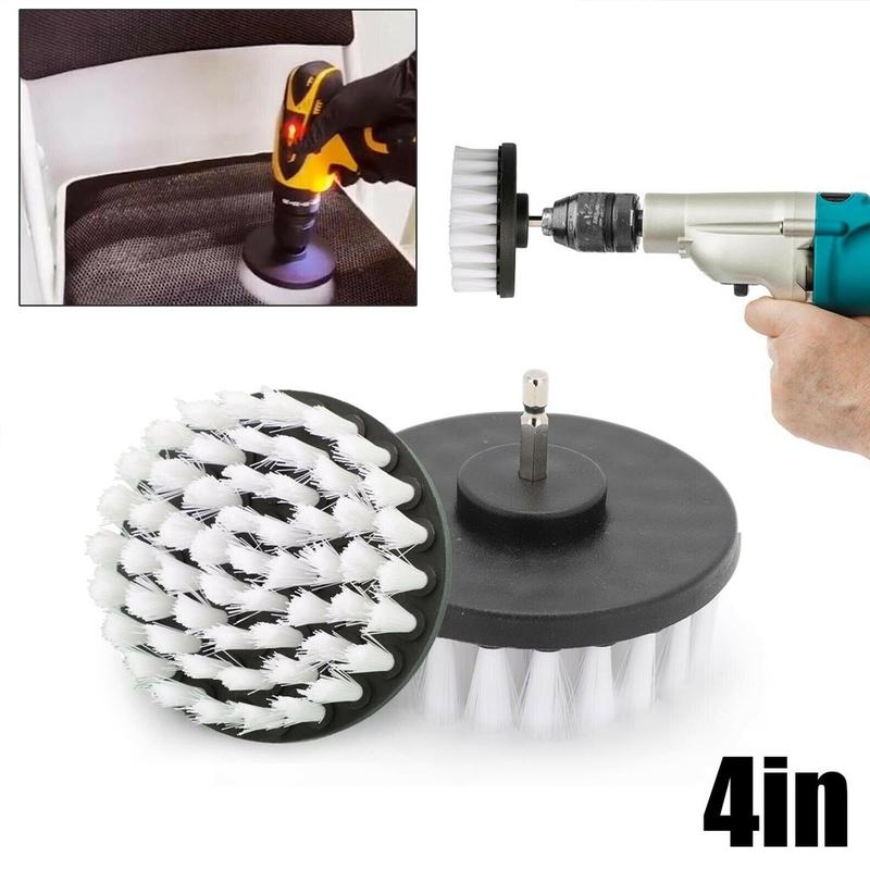 4 Inch Soft Drill Brush Attachment For Cleaning Carpet& Leather ...