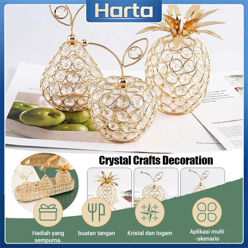 Fruit Decorative Ornamen Kristal Ornamen Kristal Buah Crysta - Shop ...