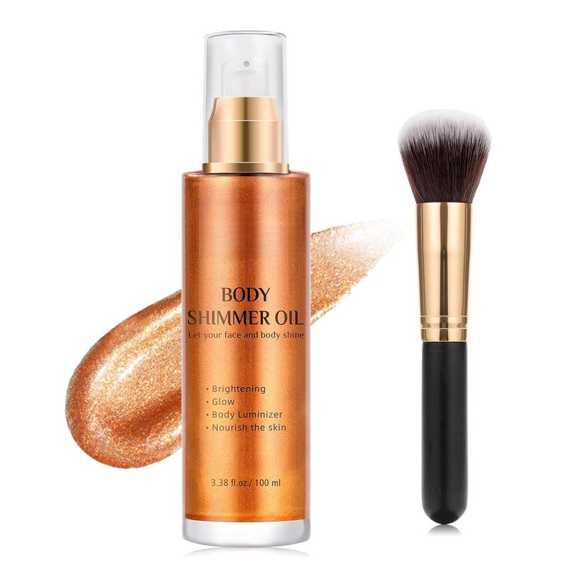 Shimmer Oil, Bronze Luminizer Highlighter Liquid Illuminator With ...