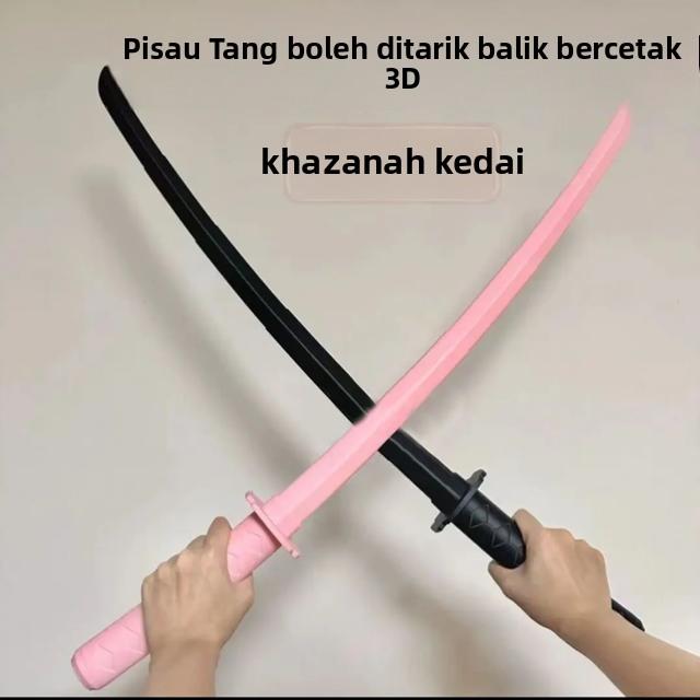 Pedang Teleskopik, Bercetak 3D, Mainan Pahlawan Hitam, Model - TikTok ...