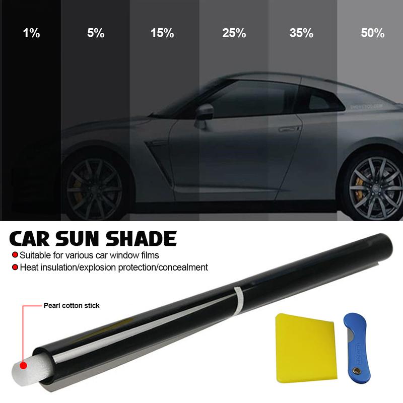 300*50CM Car Window Privacy Tint Film with Pearl Stick Auto Vinyl ...