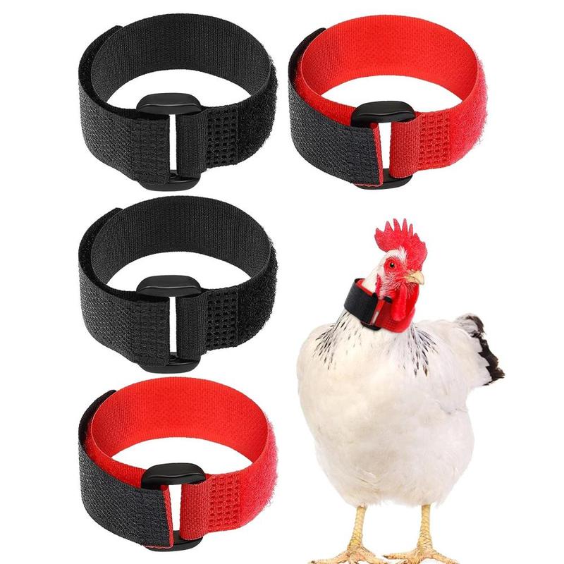 4x Chicken Collars No-Crow Rooster Collar Neckband Nylon For - TikTok ...