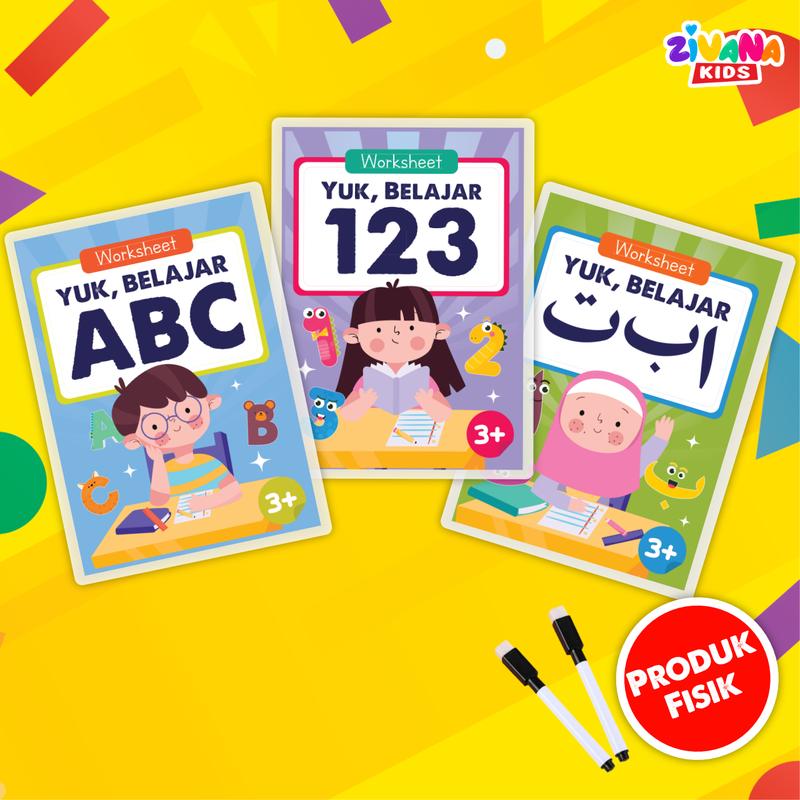 Worksheet Yuk Belajar - Edukasi Anak Usia Dini Toddler Paud TK - Shop ...