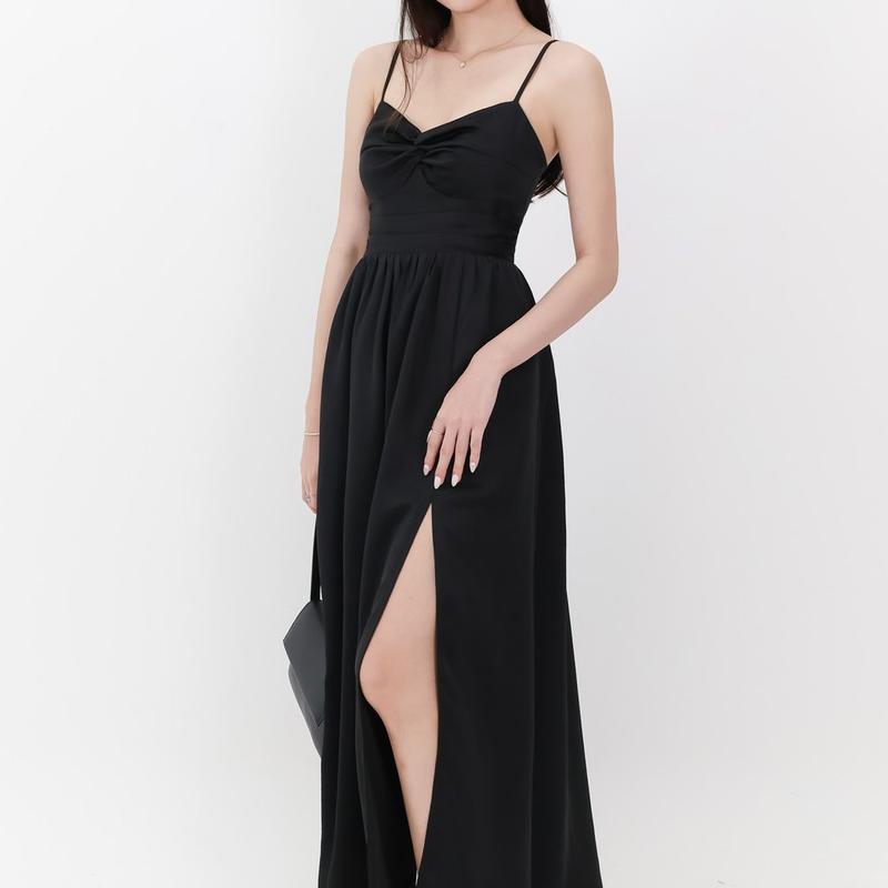 Terella Twist Knot Dress in Black - TikTok Shop Singapore