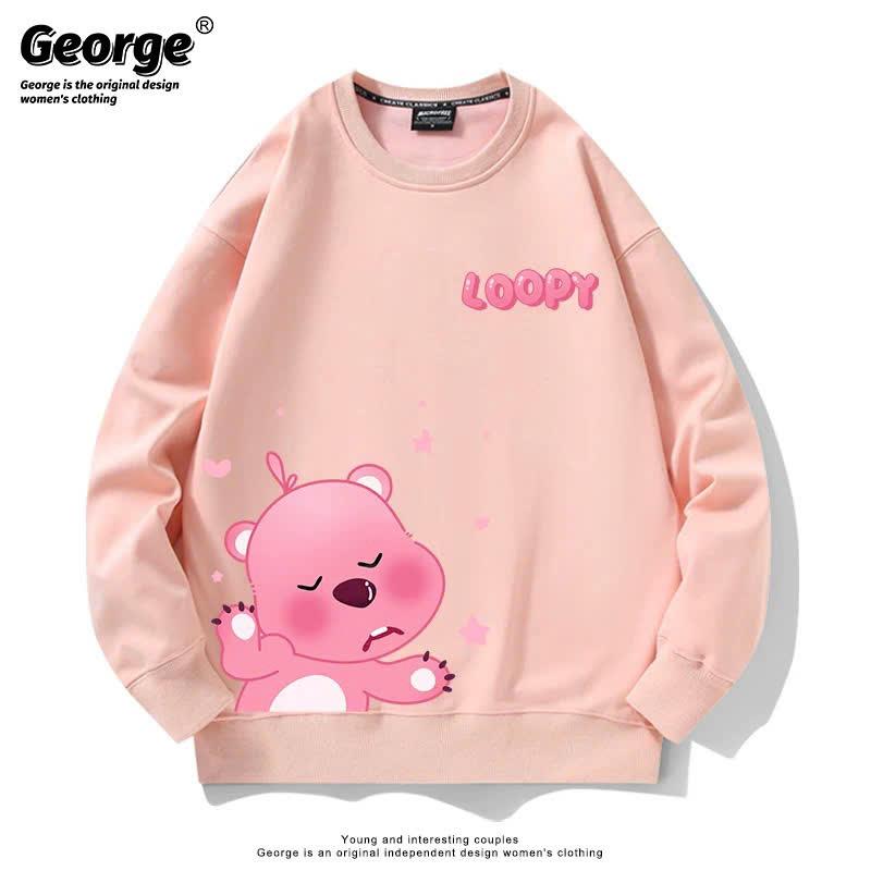 Áo nỉ Sweater cổ tròn tay dài in hình Loopy hồng, áo nỉ from - TikTok ...