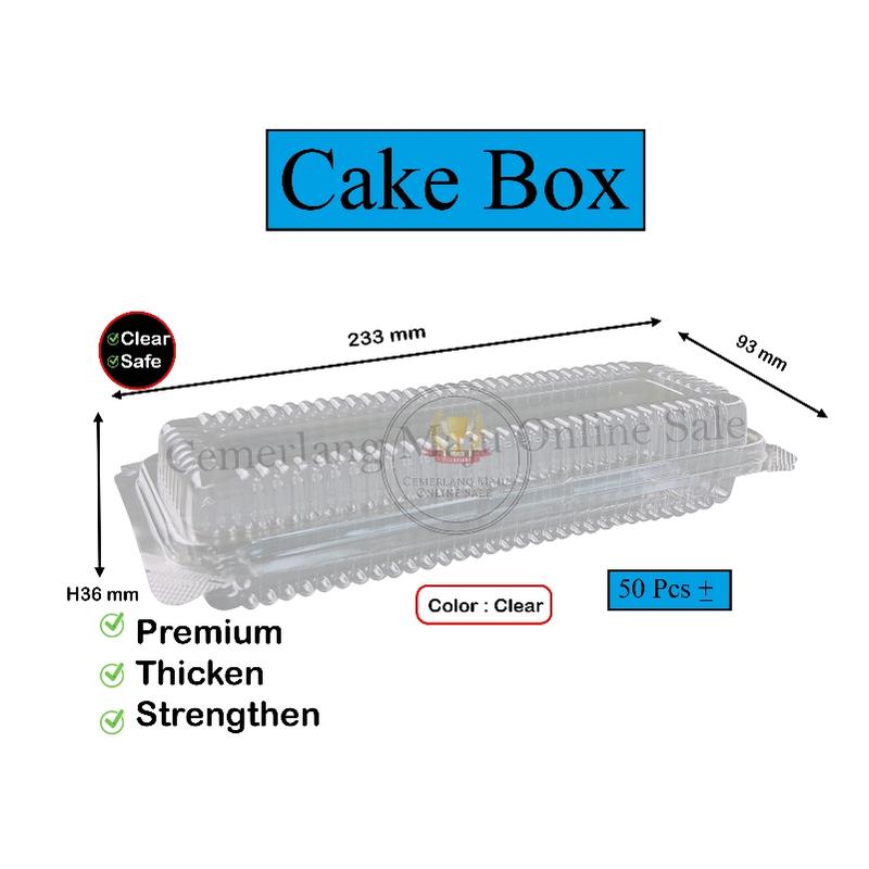 Disposable Plastic Cake Box, Bekas untuk Kuih lapis/kek lapis,Cake ...