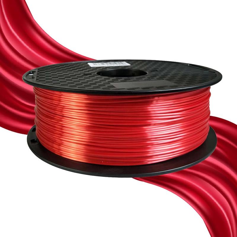 Silk Red PLA Filament 1.75 mm 1KG 3D Printer Filament Spool FDM ...