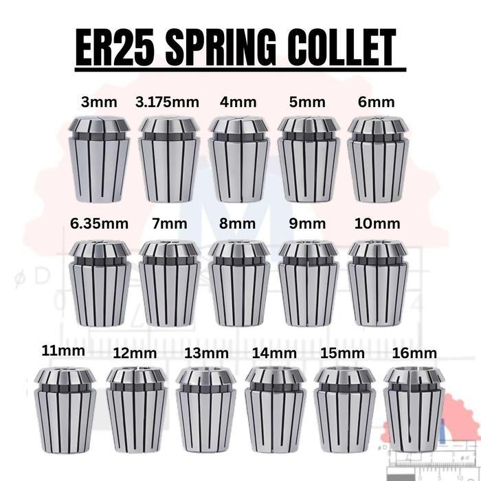 Promo ER25 Spring Collet Adapter collet chuck ER 25 Collet CNC - 10mm ...