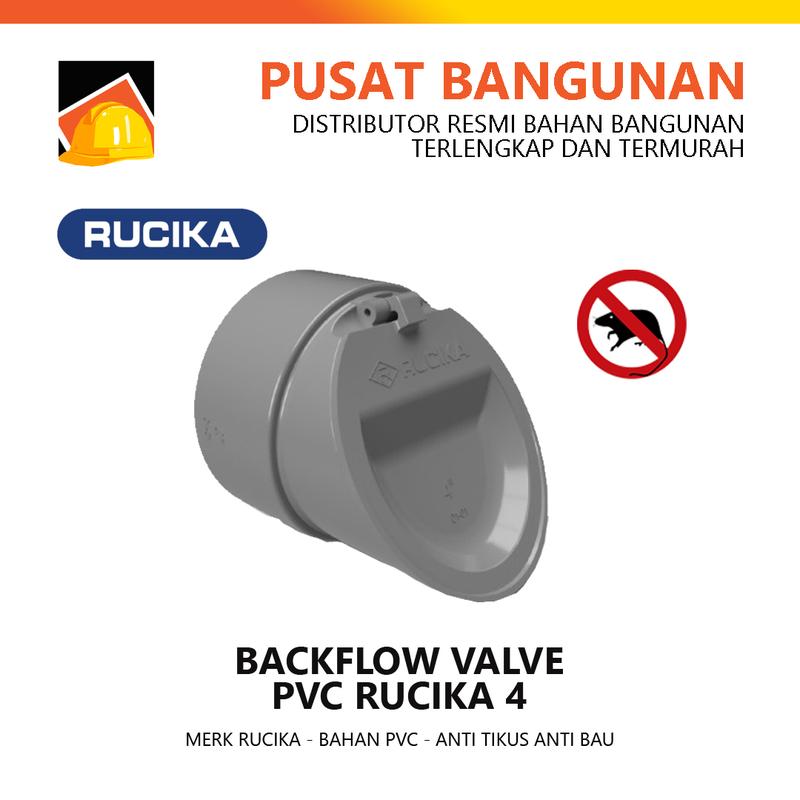 (BISA COD) RUCIKA BACKFLOW VALVE 4 INCH TUTUP GOT ANTI TIKUS - Shop ...
