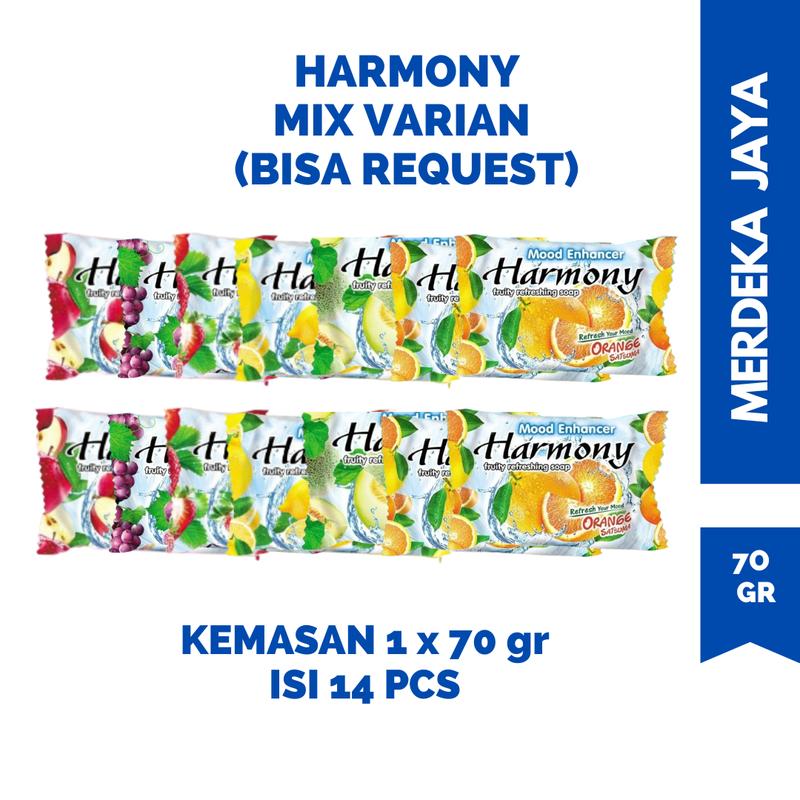 PROMO 14 PCS SABUN MANDI HARMONY Buah Buahan ALL VARIAN Melon Jeruk ...