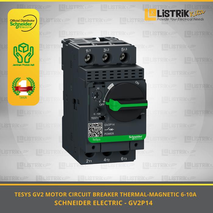 Promo MOTOR CIRCUIT BREAKER SCHNEIDER ELECTRIC TESYS GV2 THERMAL ...