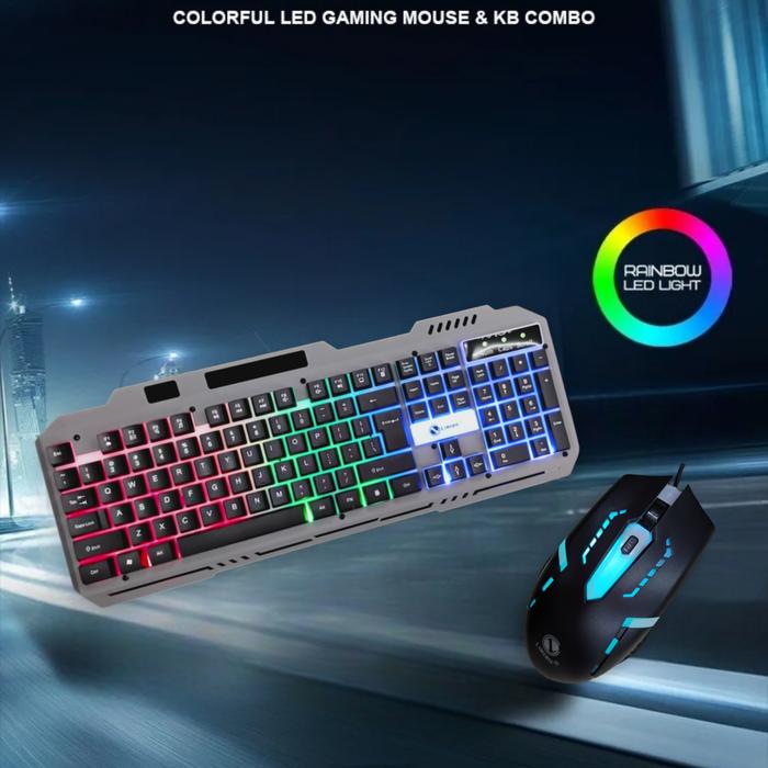 Promo LIMEIDE Combo Keyboard Gaming RGB with Mouse and Holder ...