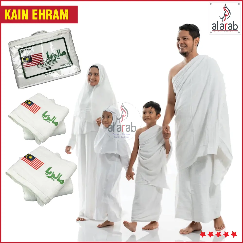 KAIN IHRAM / EHRAM 100% COTTON LEMBUT High QUALITY Ehram umrah haji ...