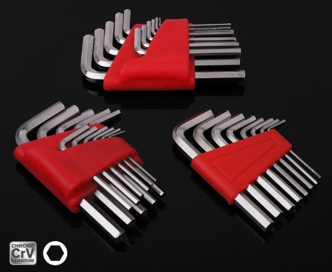 Hexagon Wrench Set Inch Short Flat Head Allen Key Wrench Set - TikTok ...